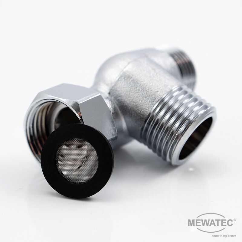 MEWATEC T-Stück 1/2 Zoll x 1/2 Zoll x 1/2 Zoll mit 10mm Versatz - MEW ...